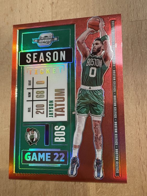 Jayson Tatum Season Ticket Contenders Optic Trading Card NBA | Kaufen ...