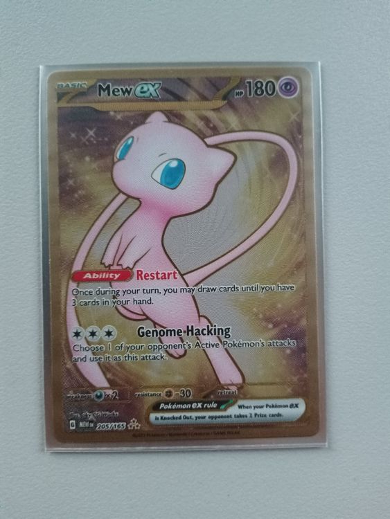 Mew ex Metal Card Gold Card - Promo Pokemon 151 Mew | Kaufen auf Ricardo