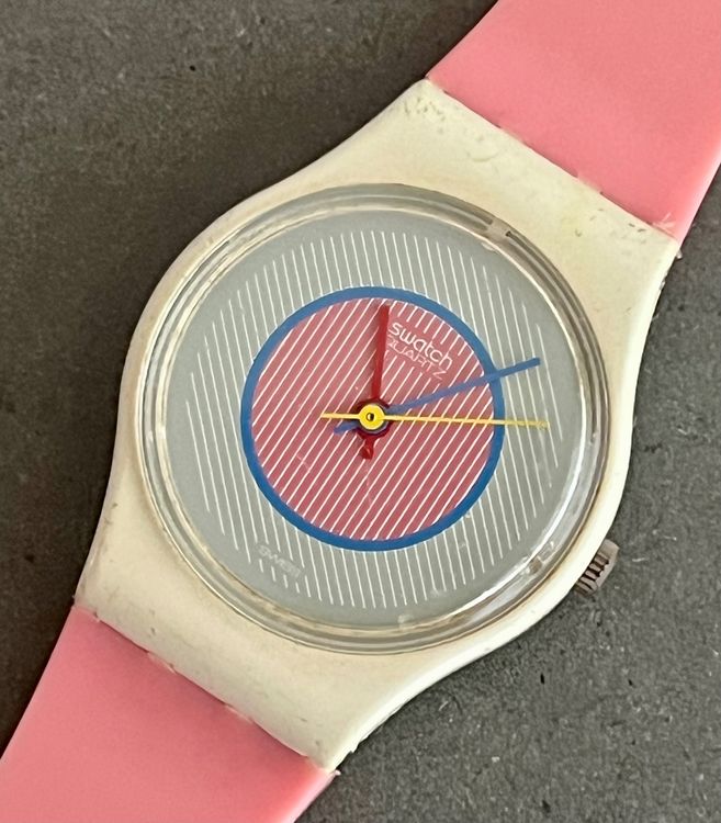 Swatch Raspberry LW107 1985 selten - sehr guter Zustand (Gebraucht) in ...