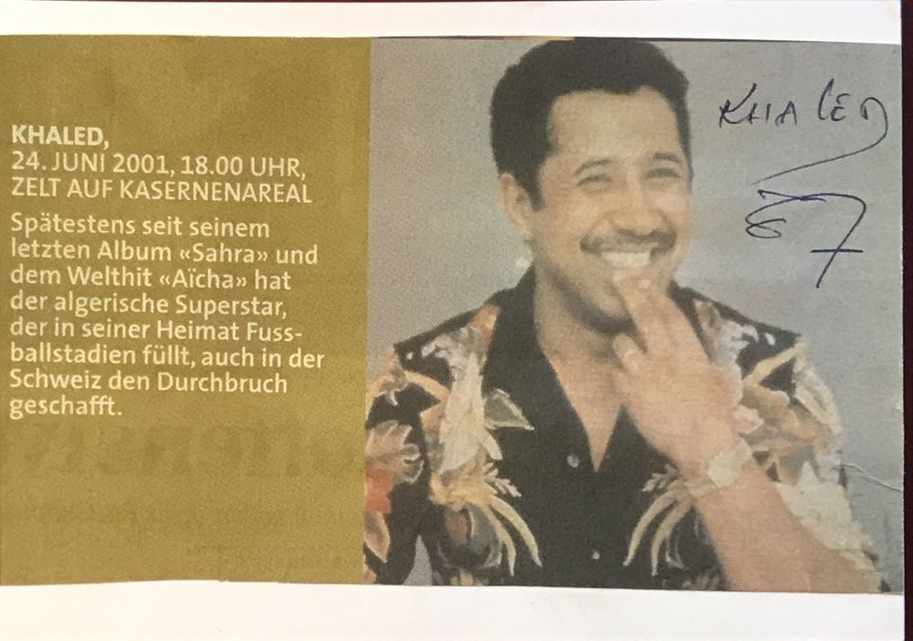 Cheb Khaled Autogramm signiert Magazinbild 10x15cm (Gebraucht) in ...
