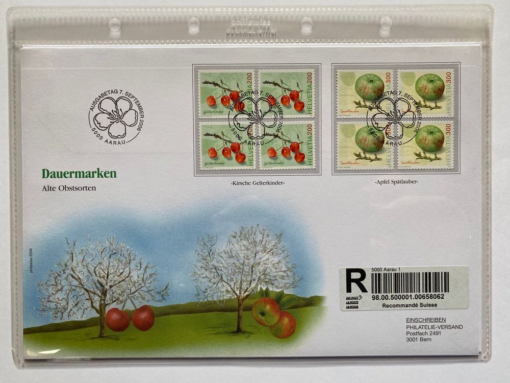 FDC Grossbrief Dauermarken Alte Obstsorten 2006 ET (Neu (gemäss Beschreibung)) in Kirchenthurnen ...