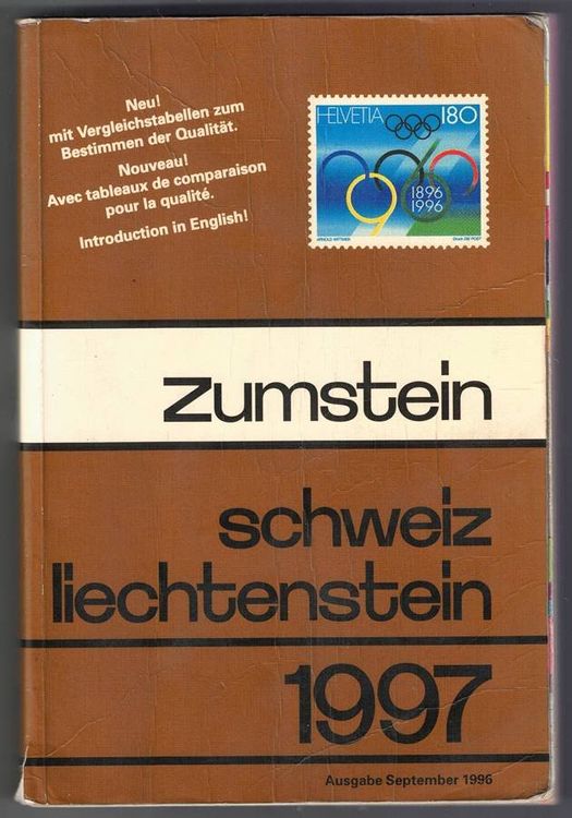 1997 Zumstein Briefmarken Katalog Schweiz / Liechtenstein | Kaufen auf Ricardo
