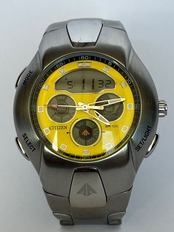 Citizen Promaster C440 Gelb Analog Digital Uhr neuwe. selten (Neu ...