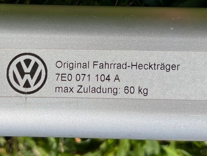 VW T6 Original Heckträger für bis zu 4 Velos | Kaufen auf Ricardo