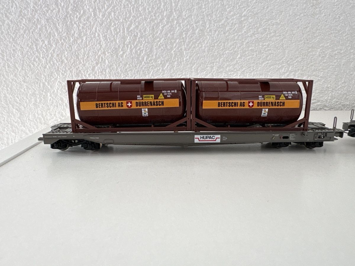 Roco Containertragwagen Hupac Bertschi Dürrenäsch (Neu (gemäss ...