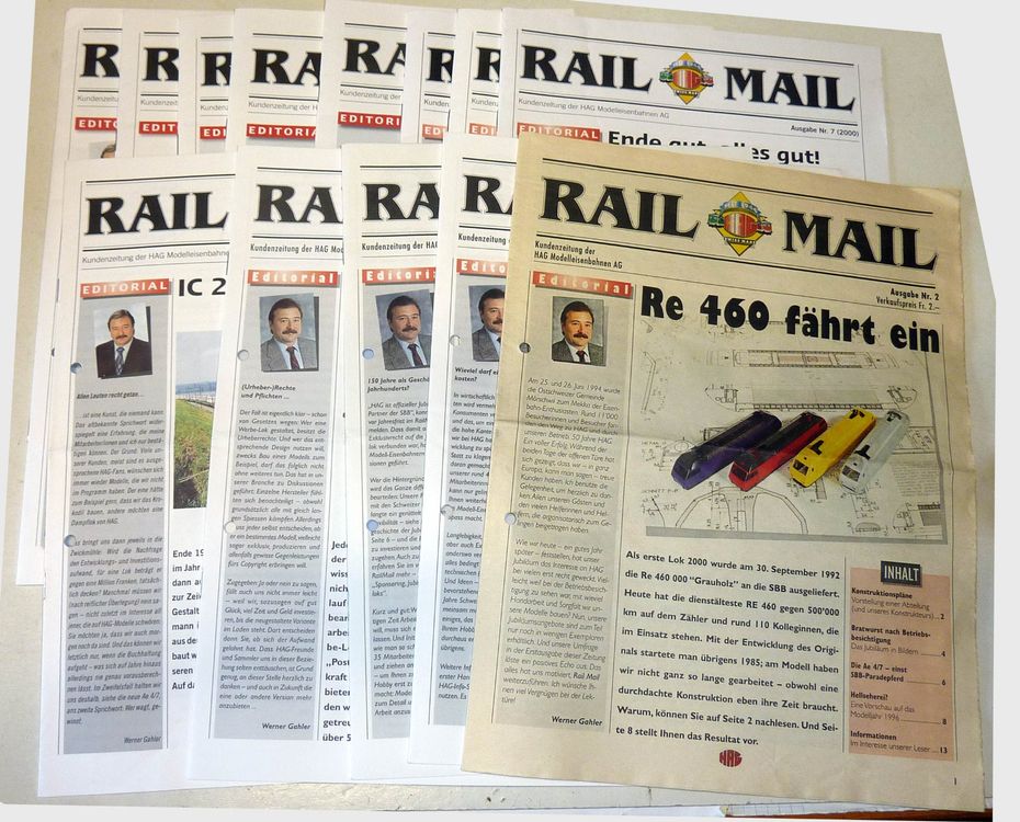 13x HAG RAIL MAIL Ausgaben 2-14 / 1995-2007 ☼ (Gebraucht) in Novazzano ...