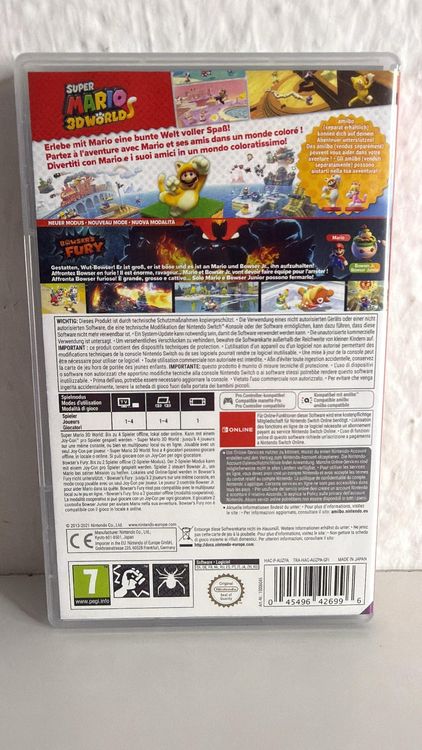 Nintendo Switch Game: Super Mario 3D World + Bowser's Fury (Gebraucht ...