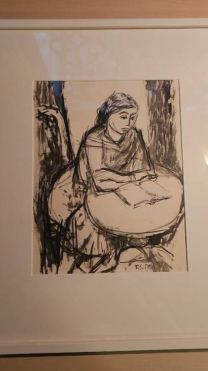 "Lesende Frau" (1959) von Fritz Strebel (Gebraucht) in Hunzenschwil für ...