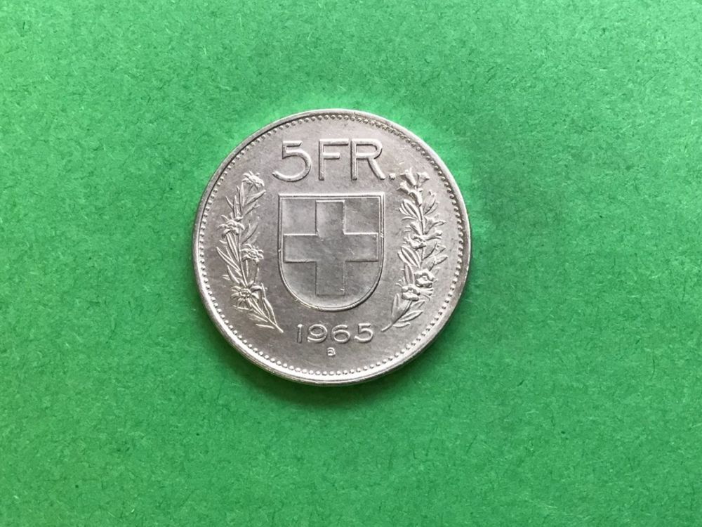 5 Fr. Suisse 1965 (D'occasion) à St. Niklaus VS pour CHF 18 – avec ...
