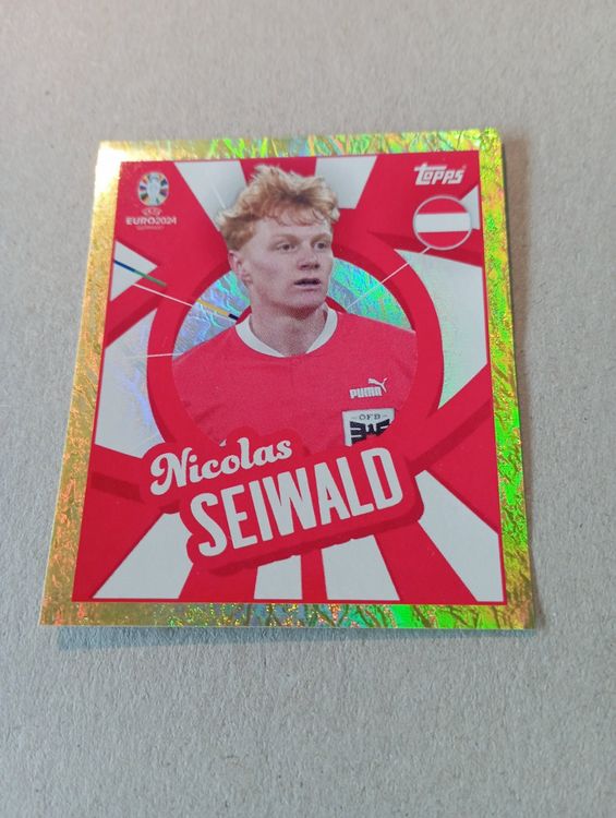 TOPPS EM Sticker 2024 PTW Nicolas Seiwald (AUT) Goldrand! | Kaufen auf ...