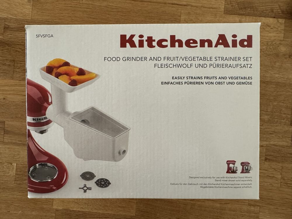 KitchenAid Fleischwolf und Pürieraufsatz, 5FVSFGA (Neu und ...