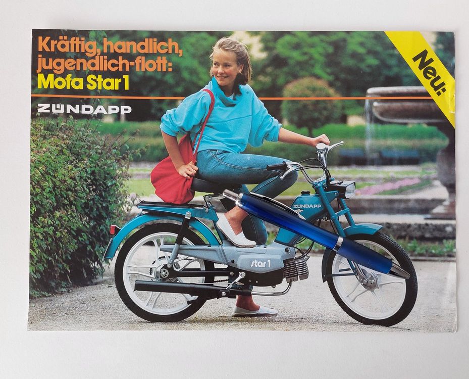 Prospekt Mofa Zündapp Star 1 (Gebraucht) in Schenkon für CHF 20 – mit Lieferung auf Ricardo kaufen