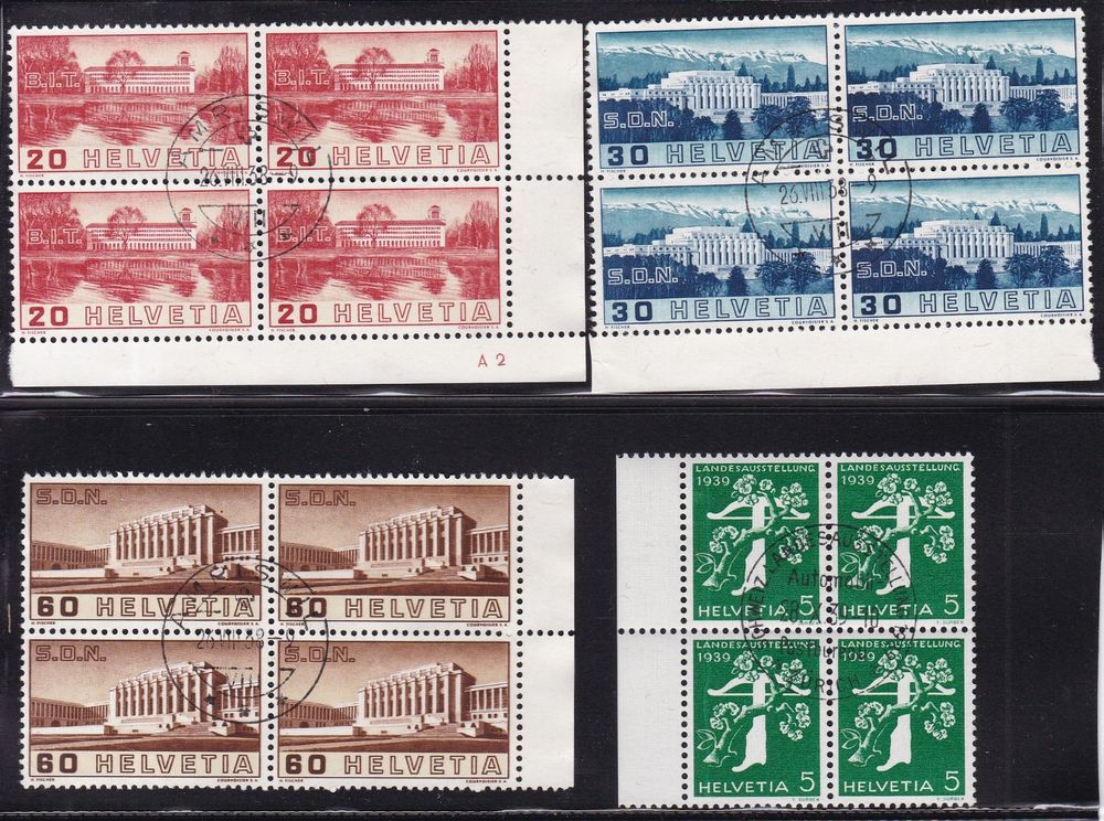 15 Stk. CH Viererblocks ab 1938 | Kaufen auf Ricardo