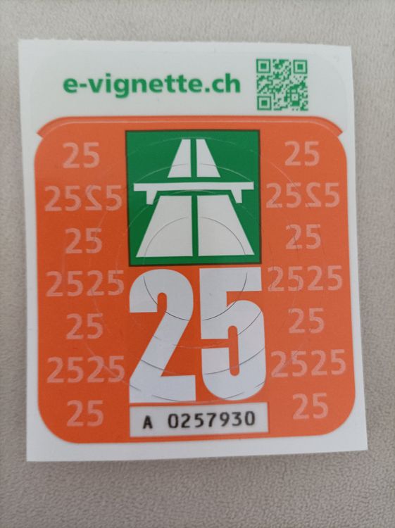 Autobahnvignette 2025,vignette gültig bis 31 Januar 2026,Neu (Neu und originalverpackt) in ...