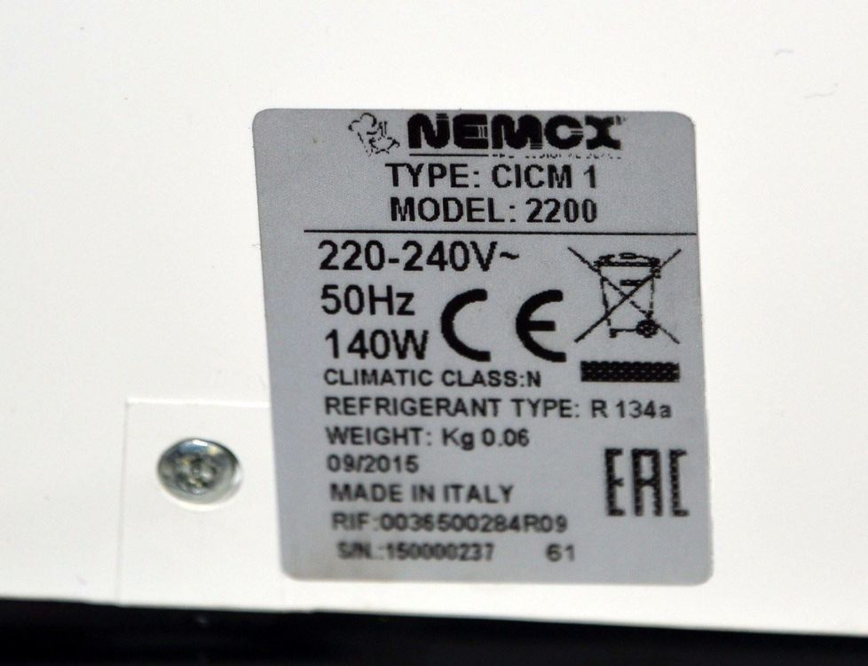 Nemox Gelato Chef 2200 Eismaschine/ machine à crème glacée (Gebraucht ...