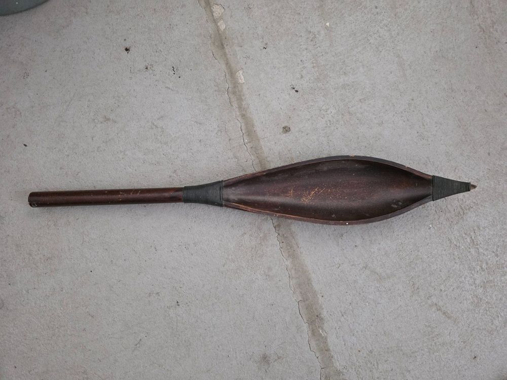 Holz Schiff Schale Räucher Schale Bananen Blatt 57 cm (Gebraucht) in ...