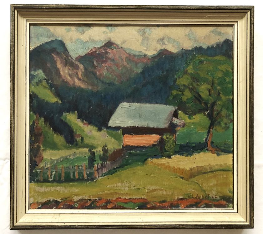 Gemälde - Öl auf Platte - signiert und datiert 1922 (Gebraucht) in Schaffhausen für CHF 20 – mit ...