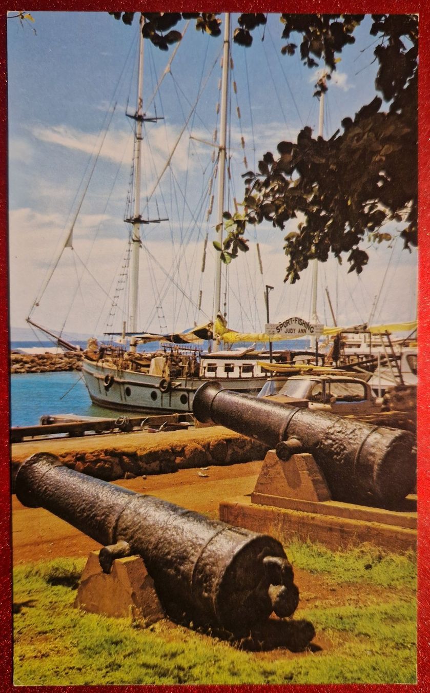 Hawaii, Lahaina Hafen mit Kanonen top (Neu (gemäss Beschreibung)) in ...