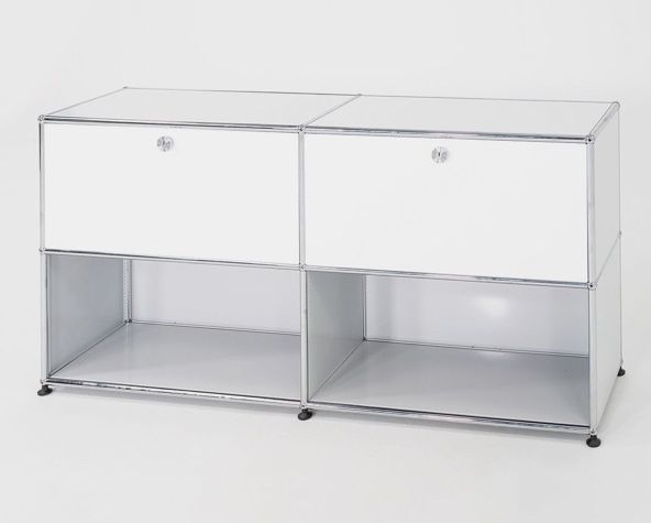USM Haller Sideboard 2x2 weiss 2 Klappen | Kaufen auf Ricardo