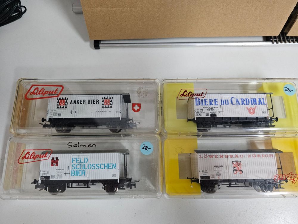 Liliput 4 wagons a bières dès1.-fr | Kaufen auf Ricardo