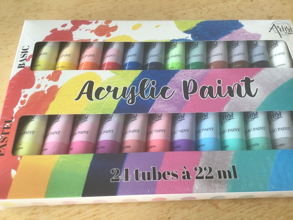 Acryl Farben Pastel Basic 24 x 22 ml | Kaufen auf Ricardo