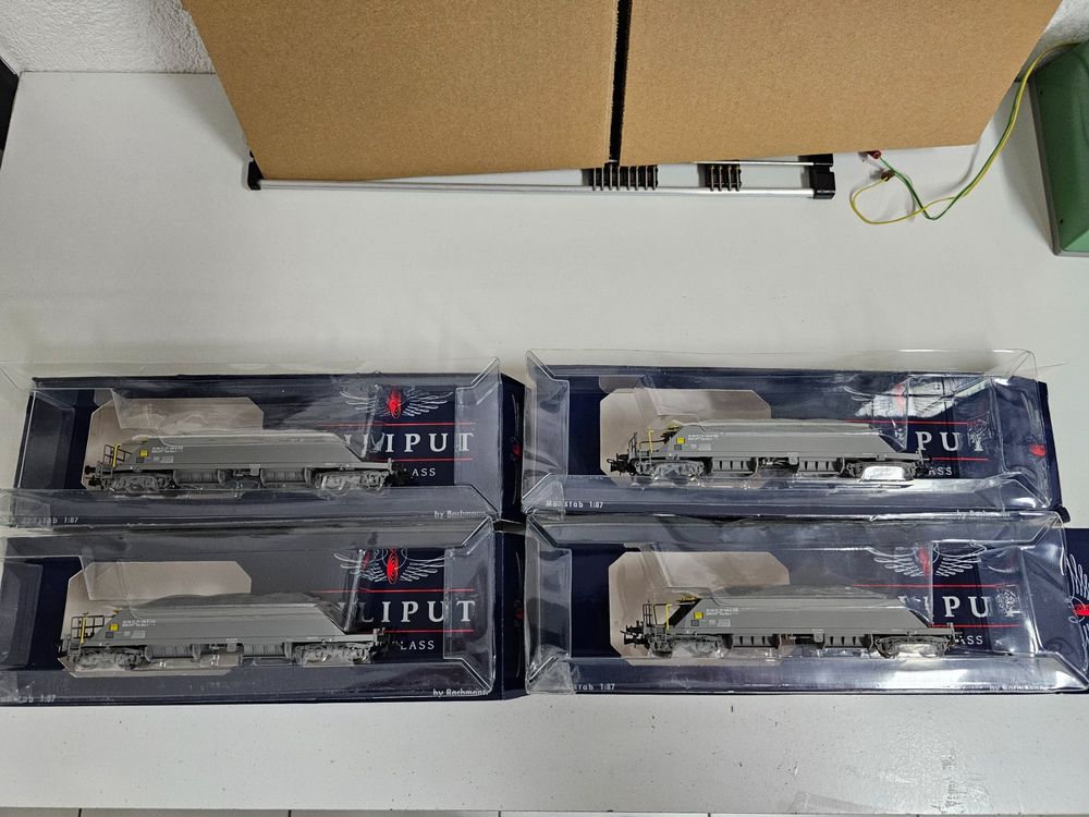 Liliput L222304 X 4 wagons à gravier dès1.-fr (Gebraucht) in bassecourt für CHF 76 – mit ...