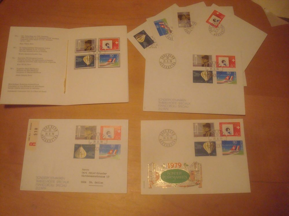 CH 1979 FDC Serie einzeln und Spezialbrief (Gebraucht) in Gordola für CHF 1 – mit Lieferung auf ...