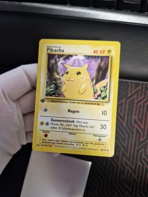 Pikachu 1. Edition Base Set | Kaufen auf Ricardo