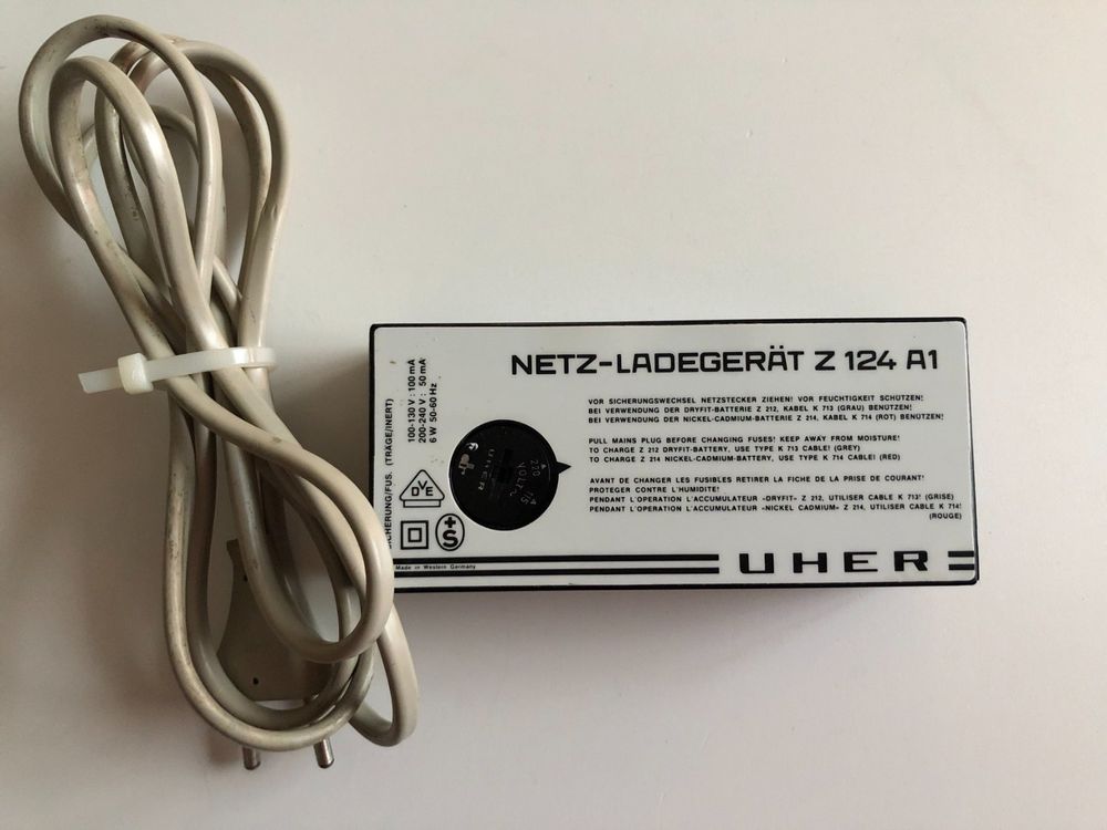 Uher Z 124 A1 Netzanschluss und Ladegerät Vintage | Kaufen auf Ricardo
