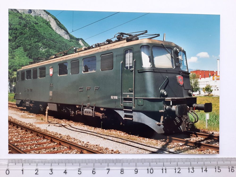 SBB 1 Echtfoto Ae 6/6 11484 "Romont" in Sargans, 2001 | Kaufen auf Ricardo