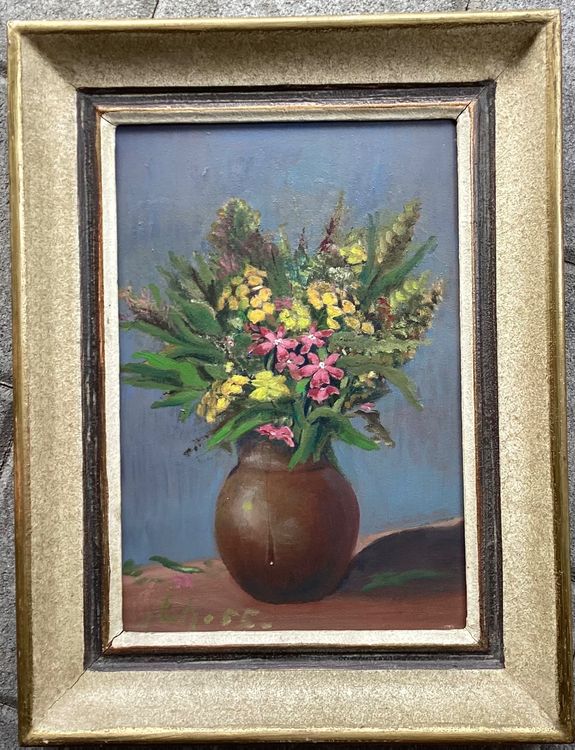 Stilleben Gemälde Unleserlich Signiert | Kaufen auf Ricardo