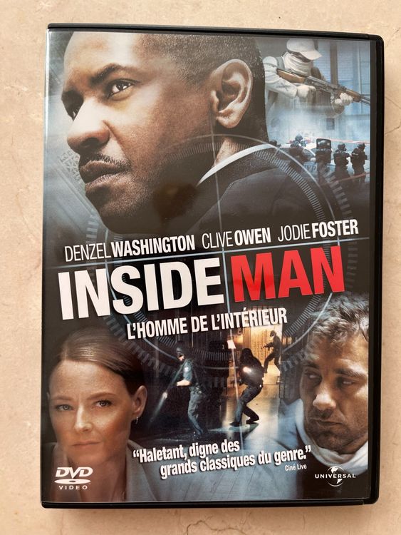 DVD Inside Man avec Denzel Washington et Jodie Foster | Kaufen auf Ricardo