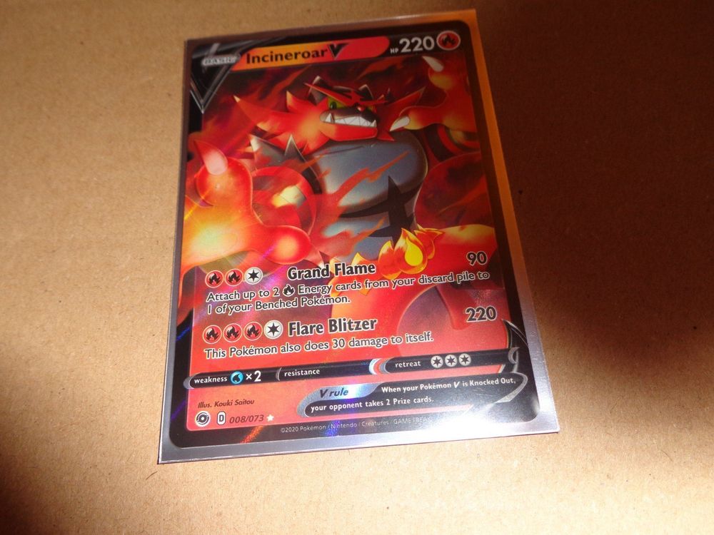 Pokemonkarte Incineroar V | Kaufen auf Ricardo