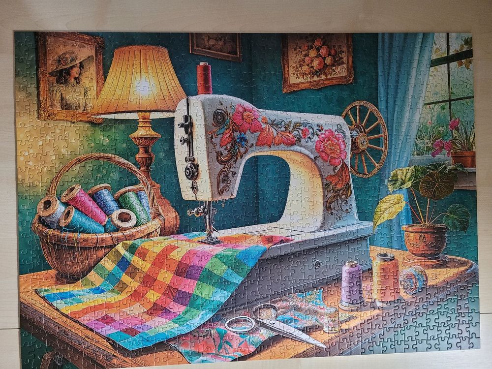 tolles Puzzle von Cherry Pazzi "my sewing Corner" 1000tlg (Gebraucht ...