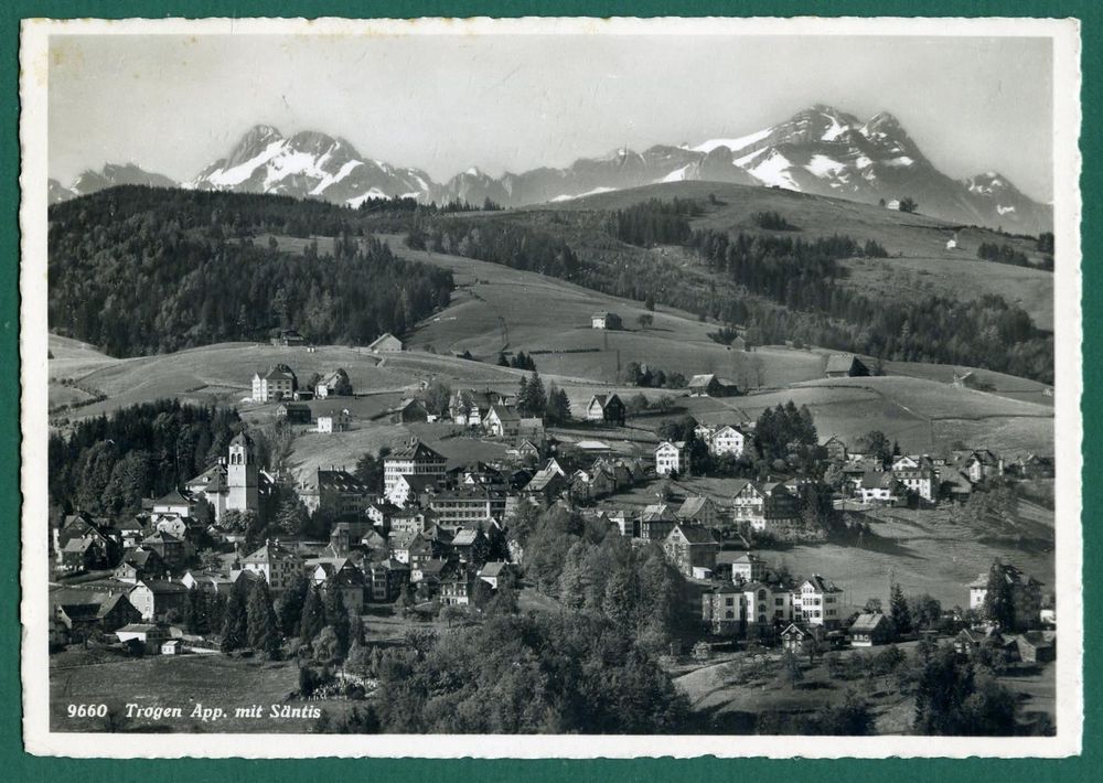 Trogen mit Säntis, Gesamtansicht, 1941 (Gebraucht) in Sargans für CHF 1 – mit Lieferung auf ...