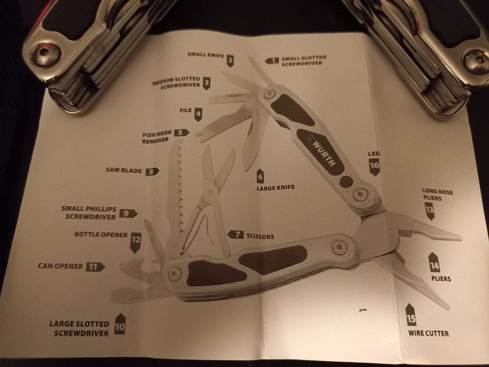 Original Würth Multitool (11 Stück) (Neu und originalverpackt) in ...
