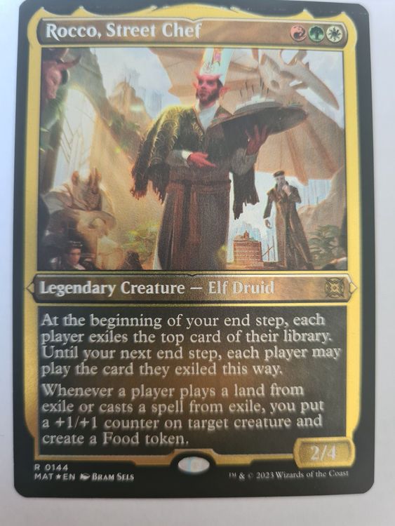 MTG; Rocco, Street Chef, MAT-0144, Etched Foil (Neu (gemäss ...