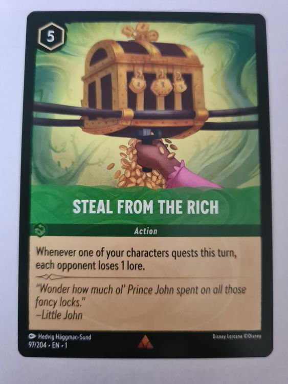 Lorcana, Steal From The Rich, 097 (Neu (gemäss Beschreibung)) in Sachseln für CHF 1 – mit ...