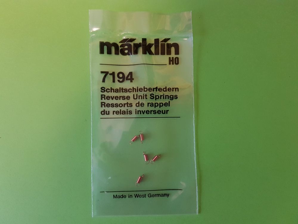 Märklin, 7194, Schaltschiebefeder 5 Stück im Set (Neu und ...