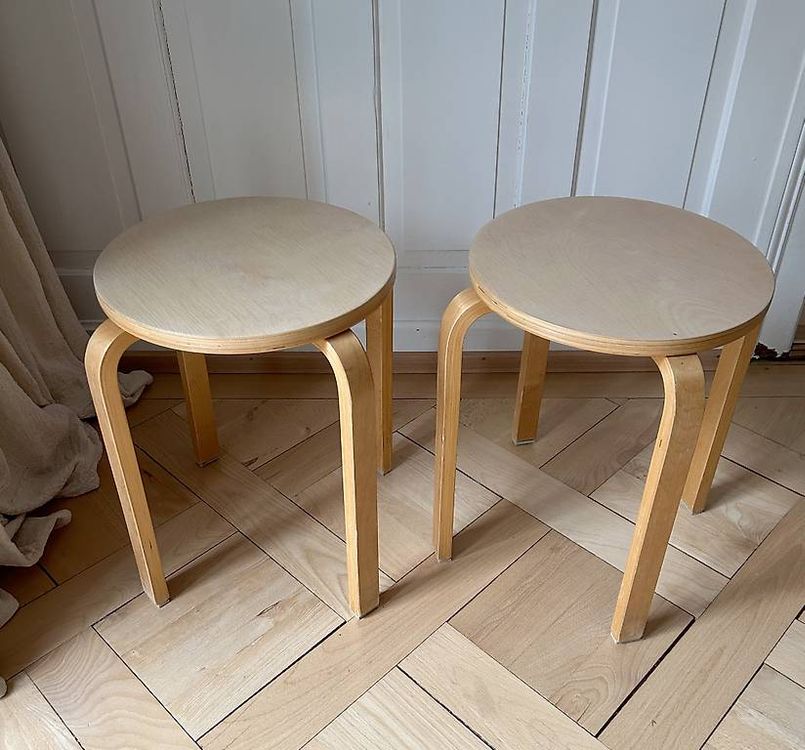 Ikea Frosta Hocker im Stile von Alvar Aalto 2er Set (Gebraucht) in Zürich für CHF 100 – nur ...