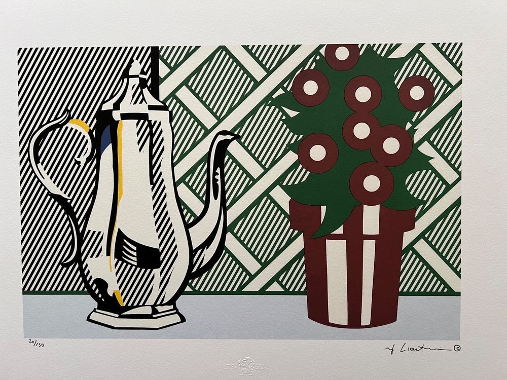 Roy Lichtenstein « Still life with Pitcher and flowers » (Neu (gemäss ...