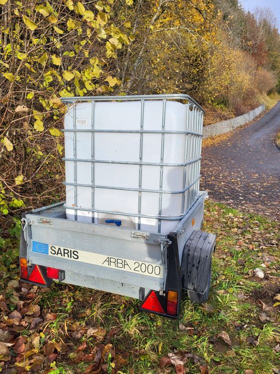 Anhänger mit Wassertank (Gebraucht) in Jaun für CHF 250 – nur Abholung ...