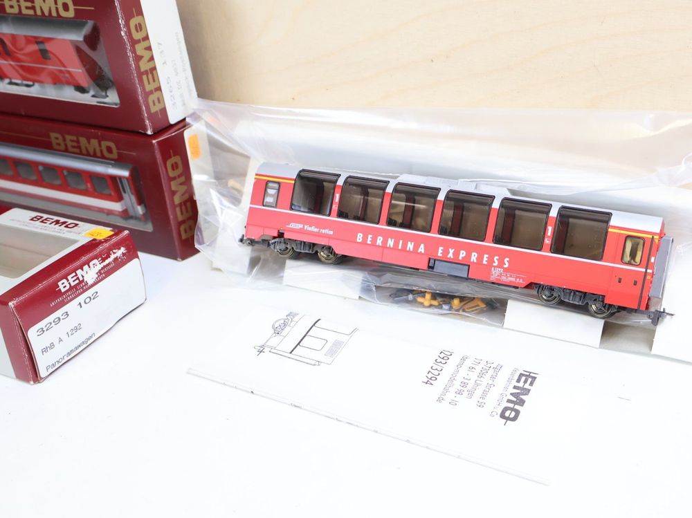 BEMO 3 x Bernina Express Panoramawagen / RhB / FO Wagen (Gebraucht) in Winterthur für CHF 92 ...