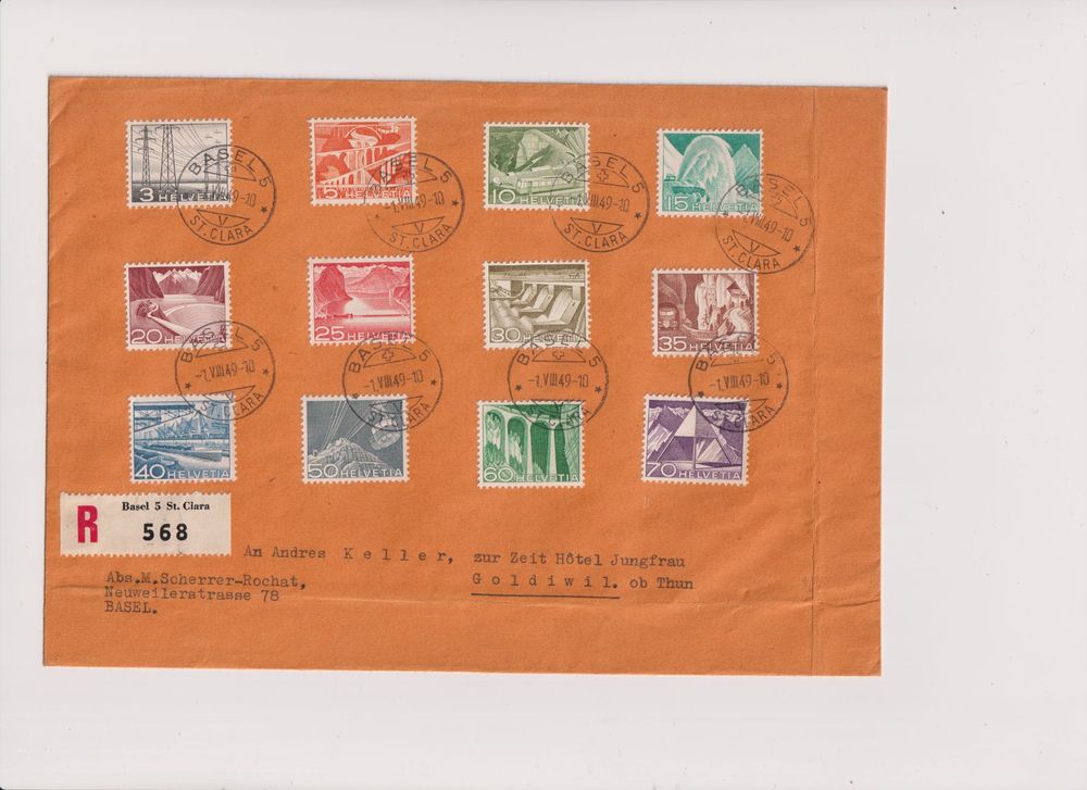 Technik und Landschaft sehr schöner FDC !! Gelegenheit !! (Gebraucht) in Bibern SH für CHF 130 ...