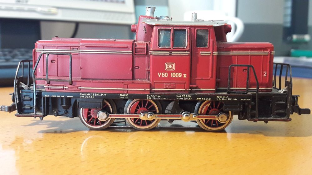 Märklin Diesellok 3063.3, V60 1009, DB, rot, AC/WS analog (Gebraucht ...