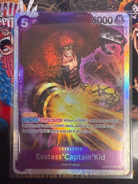 Eustass Captain Kid OP05-074 SR - One Piece Card Game (Neuf (Voir ...