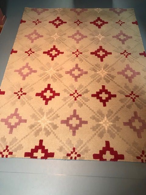 ChicCham Teppich grau rot rosa | Kaufen auf Ricardo