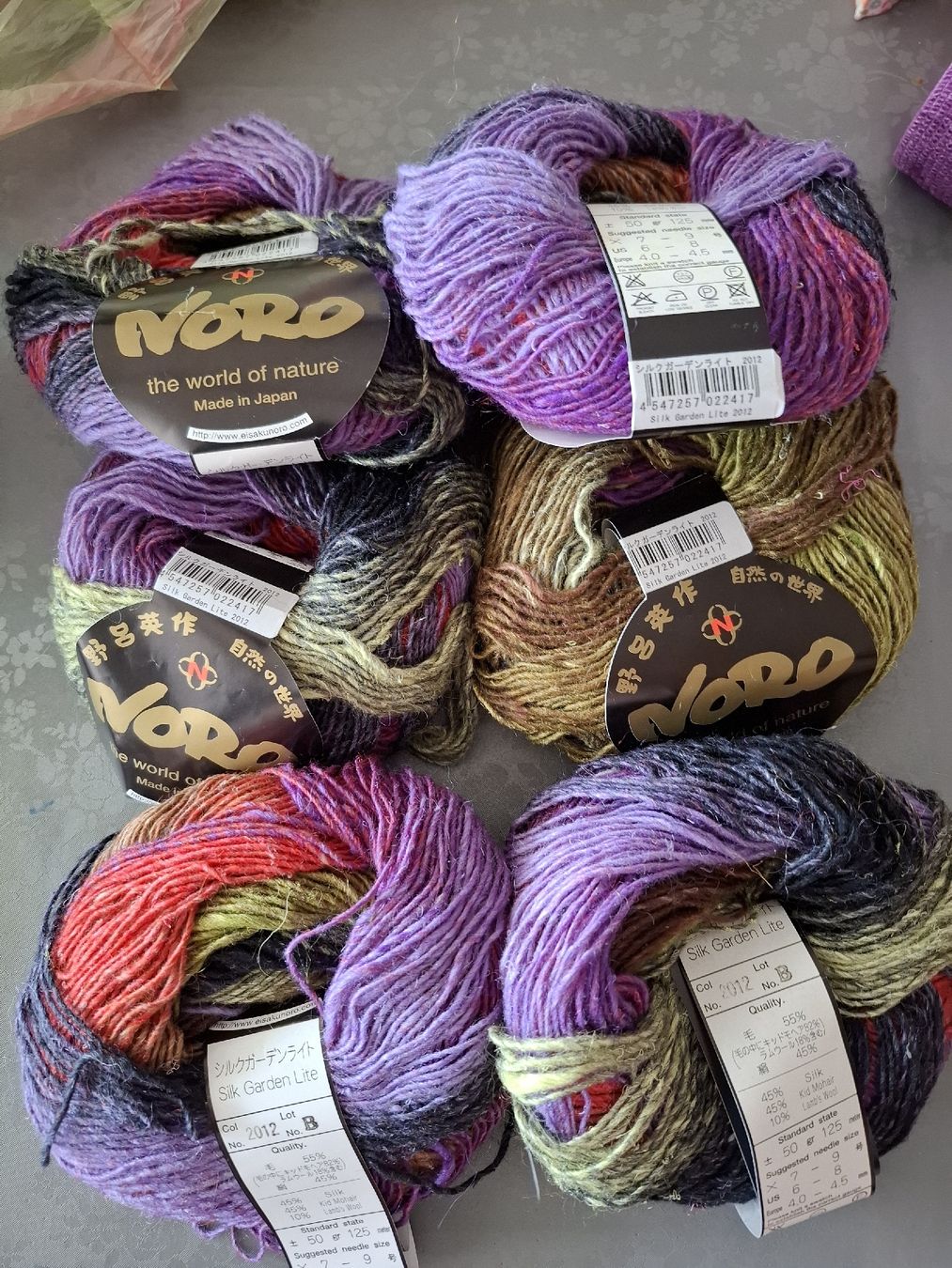 Noro Seide, Wolle, Mohair Garn-Mix, top Zustand, 6 Stk. (Neu (gemäss Beschreibung)) in Buchrain ...