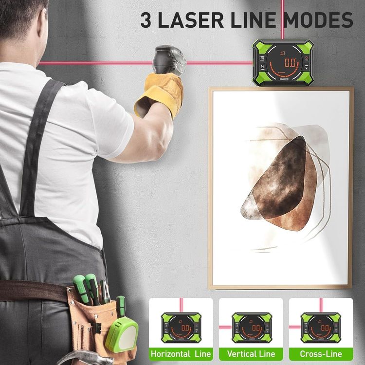 3-in-1 Digital LCD Winkelmesser mit Laser Nivellierungs Fu (Neu und ...