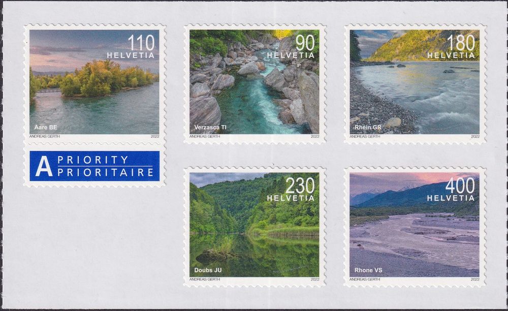 2022, Nr.1856-1860 (Flusslandschaften) postfrisch **. (Gebraucht) in ...